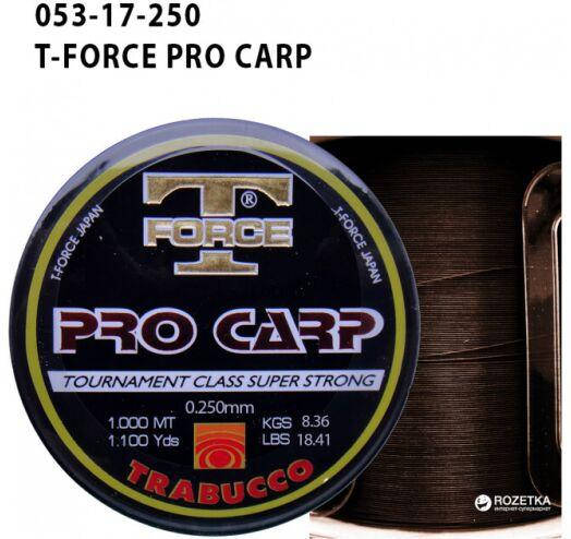 Леска T-Force Pro-Carp 1000mt. 0.28mm 9,80кг,053-17-280 (ID#1719689093 ...