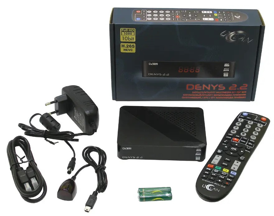 Uclan Denys 2.2 H.265 - спутниковый ресивер с максимальными возможностями (IPTV, YOUTUBE, онлайн ...