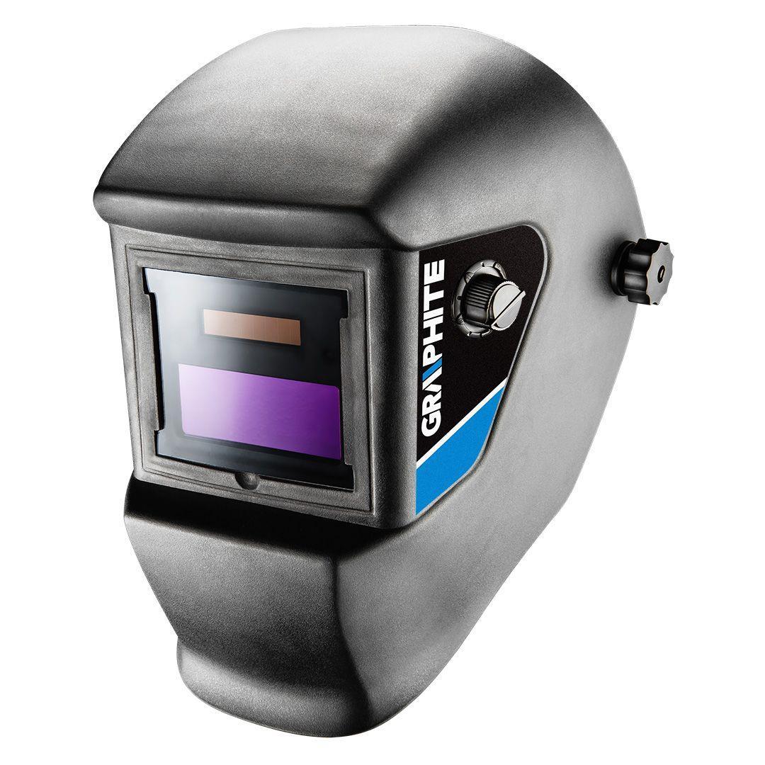 Graphite Welding mask, auto darkening, 1/15000 sec, two arc sensors ...