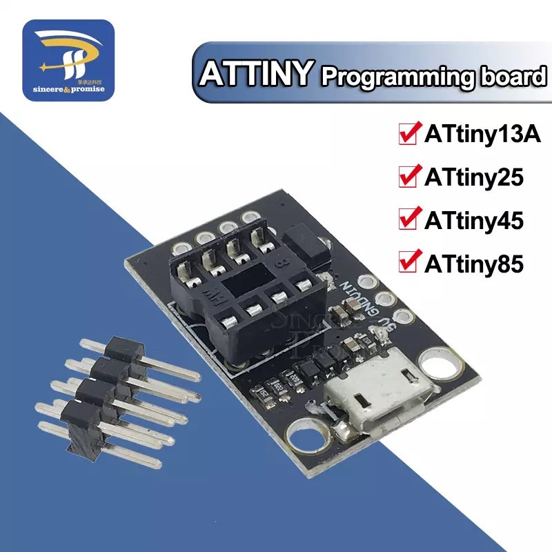 Плата програмування форм ATtiny13A/ATtiny25/ATtiny45/ATtiny85 (ID#1720521399), ціна: 158 ...