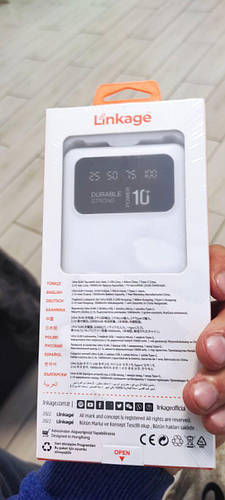 Повербанк power bank 10000 mah Linkage LKP-26 USB портативная зарядка ...