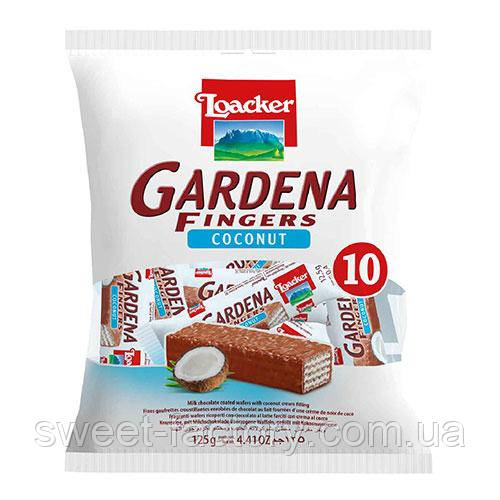 Вафли Loacker Gardena Fingers Coconut 10s 125 G продаж ціна у