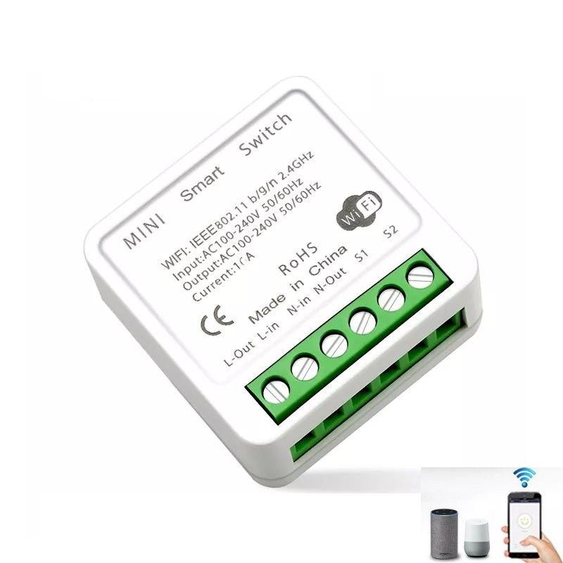 Перемикач живлення WiFi Smart Switch 10 A з віддаленим керуванням для ...