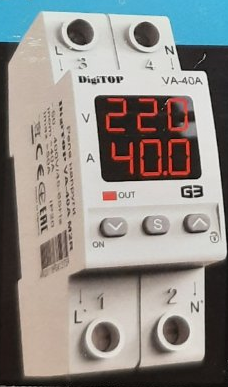 Купить Реле напруги з контролем струму DigiTOP VA-40A M2R (4820118381275), цена 12 грн — Prom.ua ...