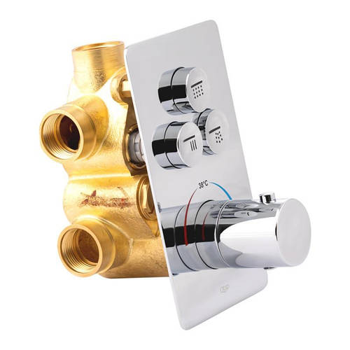 Смеситель термостатический скрытого монтажа для душа Qtap Votice ...