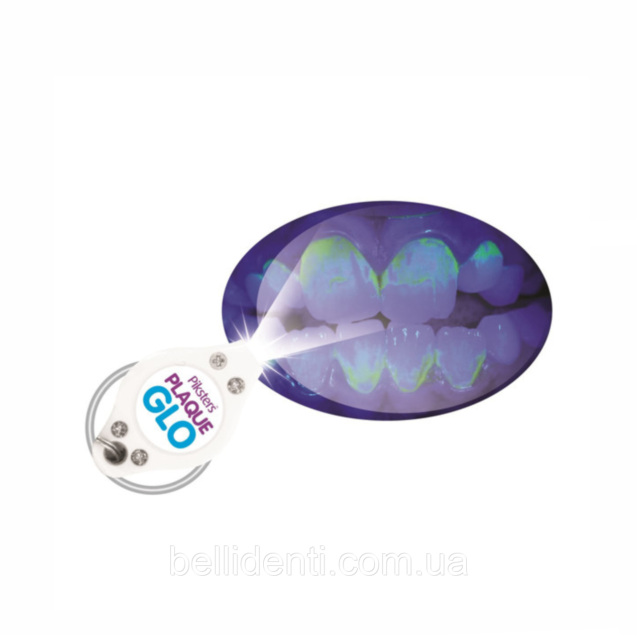 Зубна паста-індикатор нальоту Piksters Plaque Glo з ліхтариком, 25 г ...