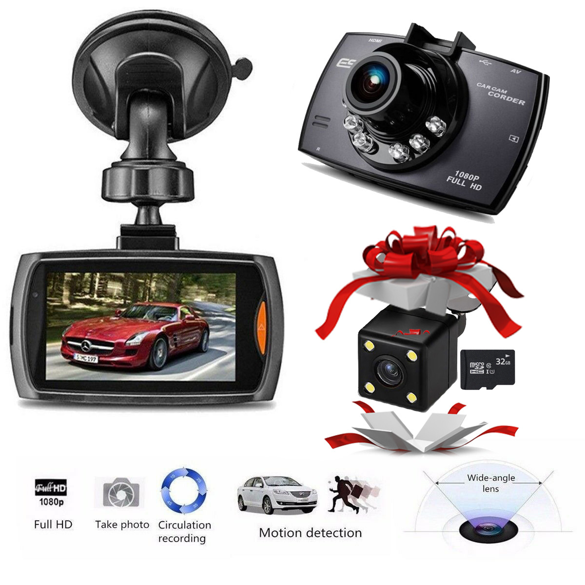 Автомобильный Видеорегистратор Car Camcorder G30 FULL HD ...