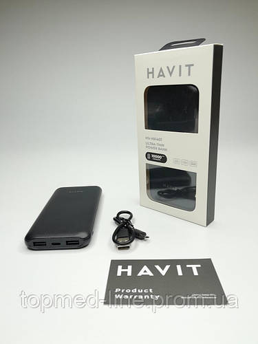 Купить Повербанк HAVIT HV-HK401 Black 10000mAh, цена 799 ₴ — Prom.ua (ID#1721895620)