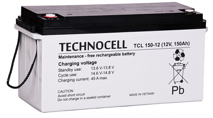 Акумулятор TECHNOCELL 150Ah/12V TCL | АКБ 150 Ah | Акумуляторна батарея ...