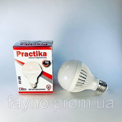 Лампа LED акумуляторна Practika 9 w 810 LMN цоколь Е27, ціна 792 грн ...