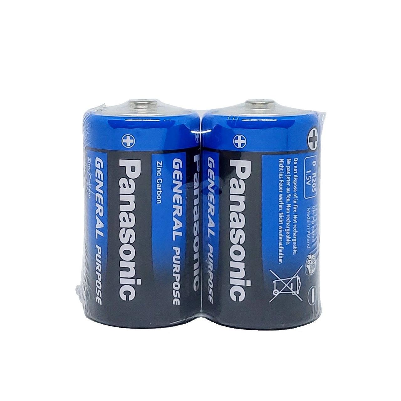 Купить Батарейки Panasonic General Purpose R20S / D солевые 1.5V 2 шт ...