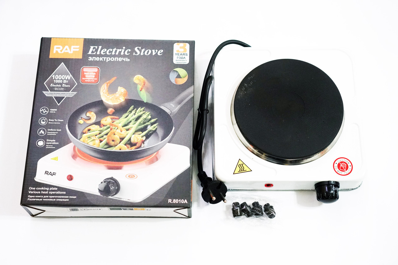 Купить Электрическая плита RAF-8010A 1000Вт дисковая электропечь однокомфорочная печь, цена 475 ...