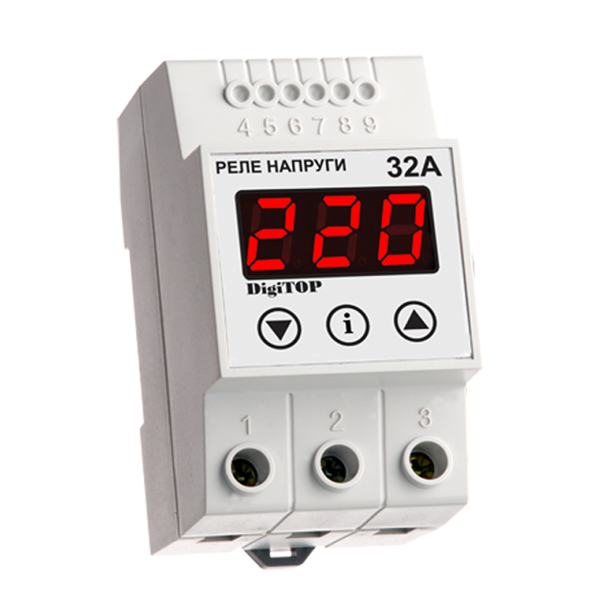 Реле напруги DigiTOP VP-32А (ID#1722546052), цена: 807 ₴, купить на Prom.ua