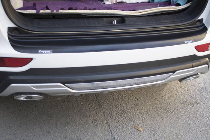 Купить Накладка на задний бампер EuroCap (ABS) Kia Sportage 2015-2021 ...