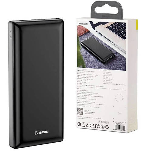 Зовнішній акумулятор Baseus Power Bank 30000mAh Mini JA Fast Charge 15W Black (PPJAN-C01), цена ...