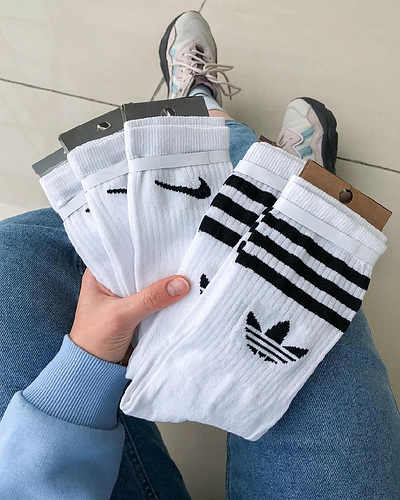 Купить Высокие носки Nike Adidas / Тренировочные Носки Найк Адидас ...