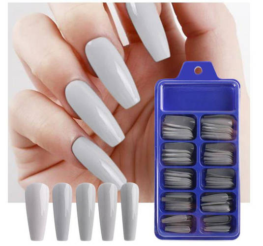 Купить Накладные ногти Цветные типсы Серые 100 шт цена 255 ₴ — Prom Ua Id 1723107906