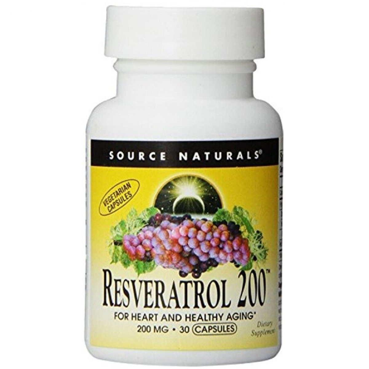 Купить Ресвератрол, 200 мг, Resveratrol, Source Naturals, 30 таблеток ...