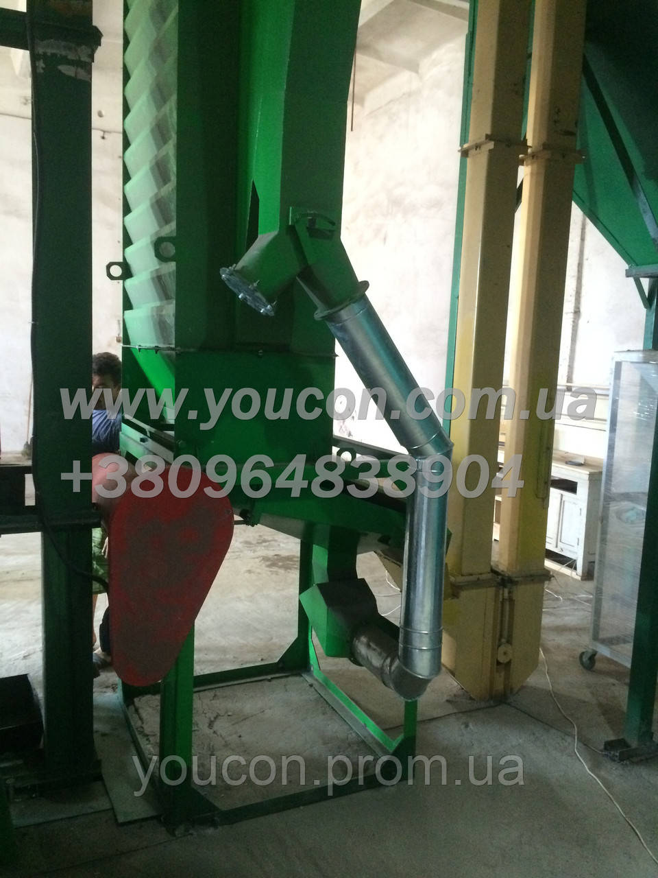 Купити Охолоджувач готової гранули. Охолоджувальна колона з просеивателем для лінії гранулювання ...