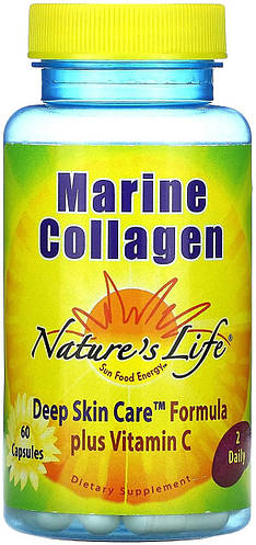 Морской коллаген Nature's Life Collagen Marine 60 Capsules, цена 539 ...
