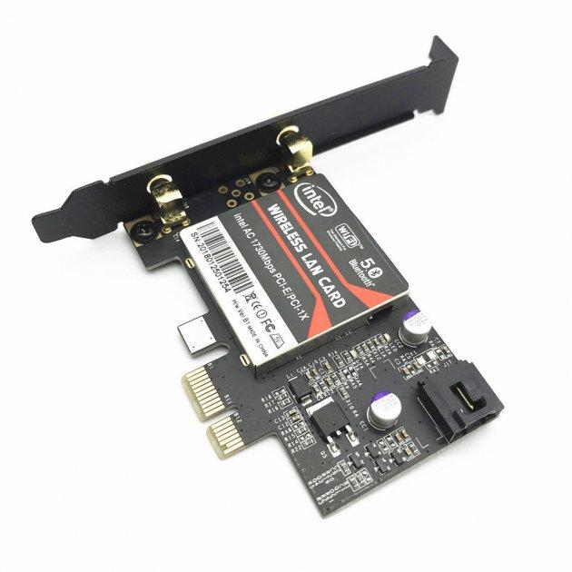 Купить Сетевая карта Wi-Fi Intel 8265AC 2.4/5G 867Mbps Bluetooth 4.2 ...