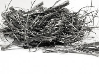 Фибра в бетон для стяжки Polyex mesh 54 мм. 1 кг. Фибра кополимерная ...