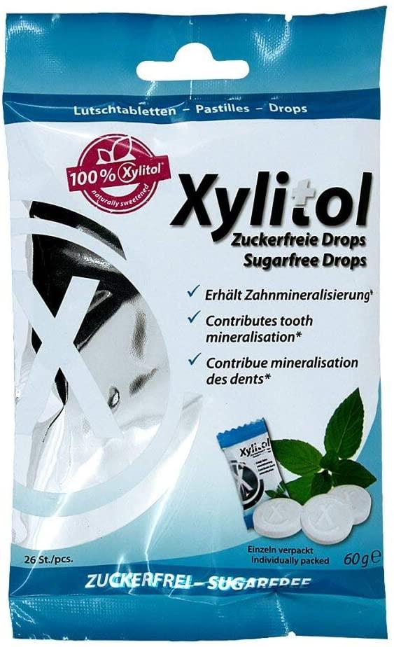 Льодяники з ксилітом Miradent Xylitol Drops М'ята 60 г 26 шт (ID ...