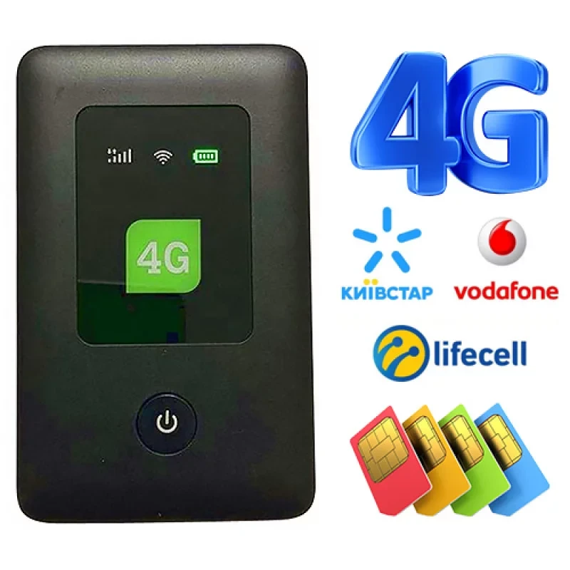 Купить Мобильный WiFi роутер с аккумулятором 3G 4G модем под сим карту ...