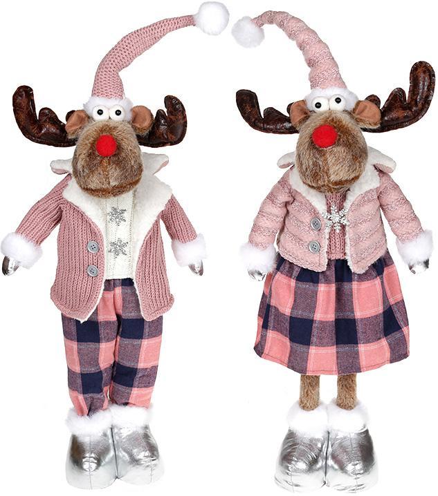 Купить Мягкая игрушка «Лось в розовом» 28х18х78см, девочка, цена 1489 ...