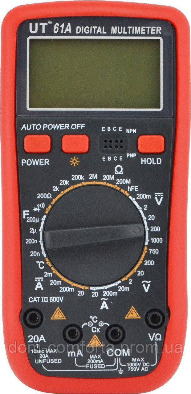 Тестер Цифровой Мультиметр UT61A — Купить Недорого на Bigl.ua (1724269853)