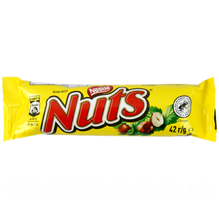 Батончик Нестле натс Nestle nuts 42g 24шт/ящ (Код: 00-00013148) (ID#1724169612), цена: 32 ...