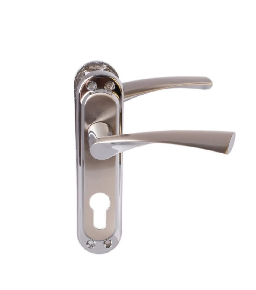 Дверные ручки Punto Corona STL kYale 62 mm SN/CP матовый никель. (ID ...