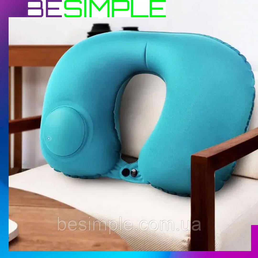 Подушка для подорожей U подібна 40х28 см Дорожня Подушка підголовник для шиї продаж ціна у