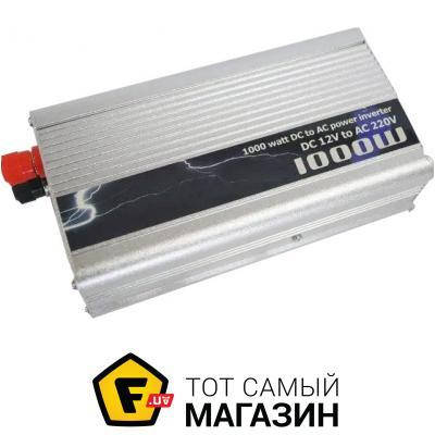 Автомобільний інвертор PI 1000ВА (600Вт), 12/220V, approximated, 1 універсальна розетка, клеми ...