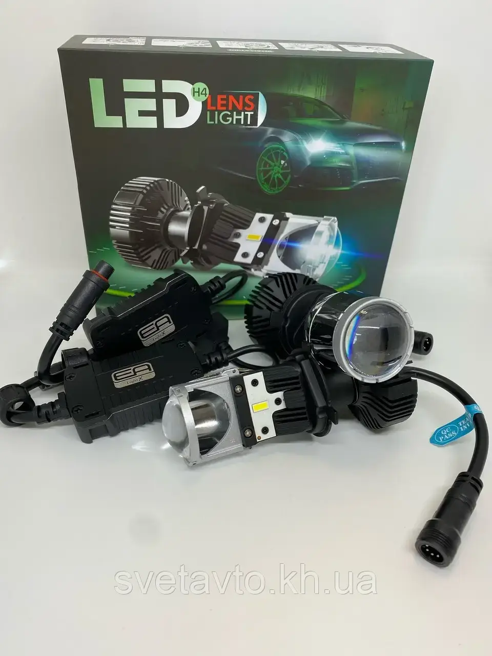 Led-лампи H4 з міні лінзою 12-24 вольтів, 5200 Лм.: продаж, ціна у ...
