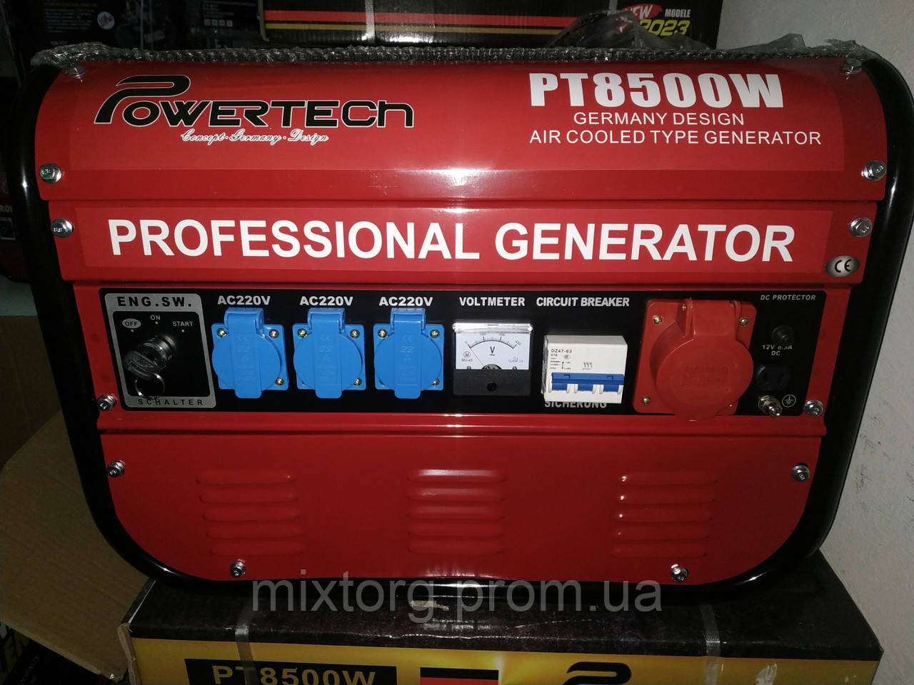 Генератор Бензиновый 3 х Фазный Powertech 5 5 Кwt МЕДЬ 220 380v
