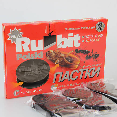 Купити Rubit Polski 6 шт приманка-пастка для тарганів і мурах, ціна 69 ...