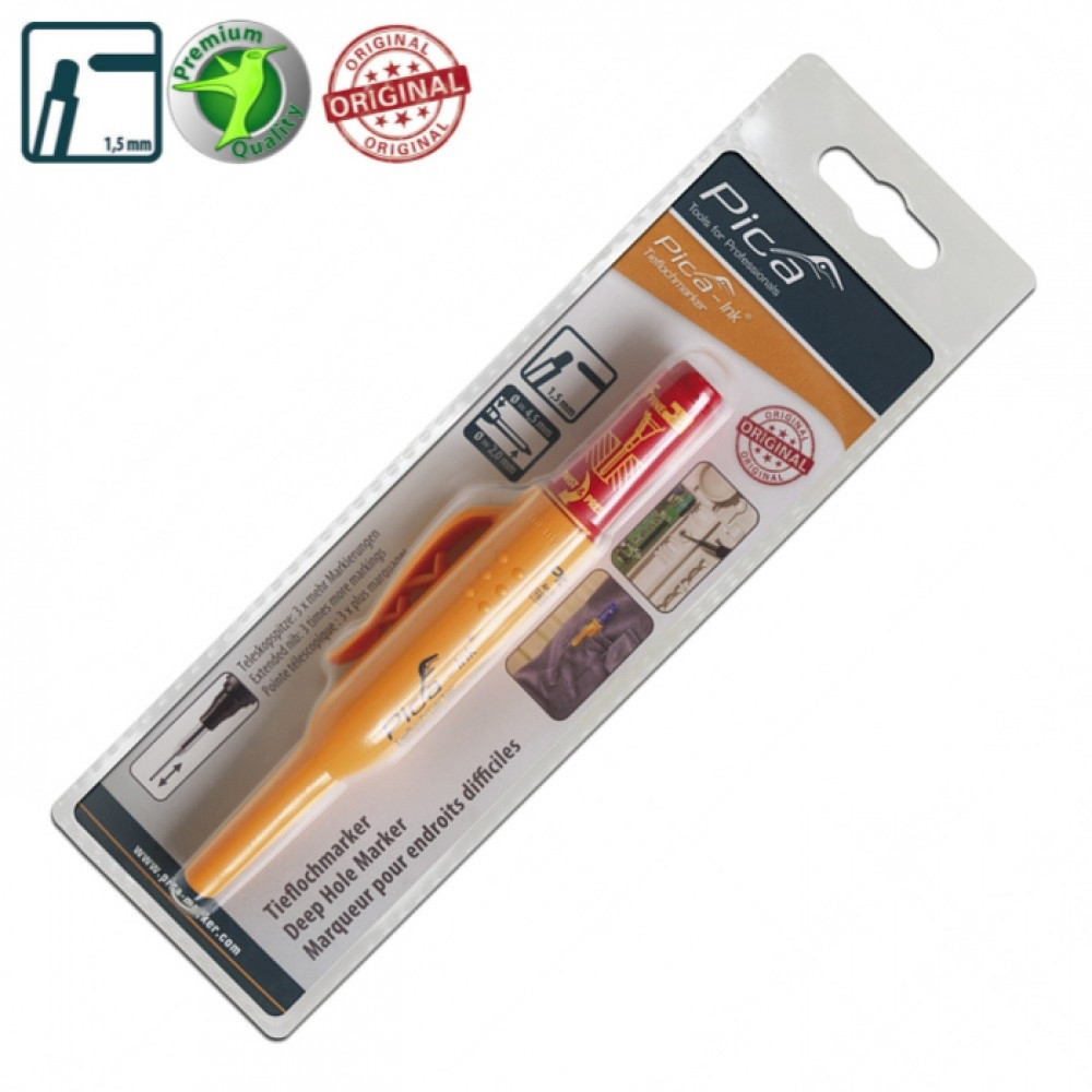 Купити Маркер PICA (піка) Ink Deep Hole Marker перманентний червоний 1 ...