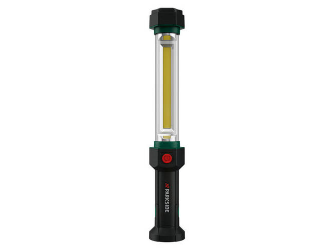 Аккумуляторный фонарь, лампа Parkside COB LED с зарядкой от USB, 230 лм ...