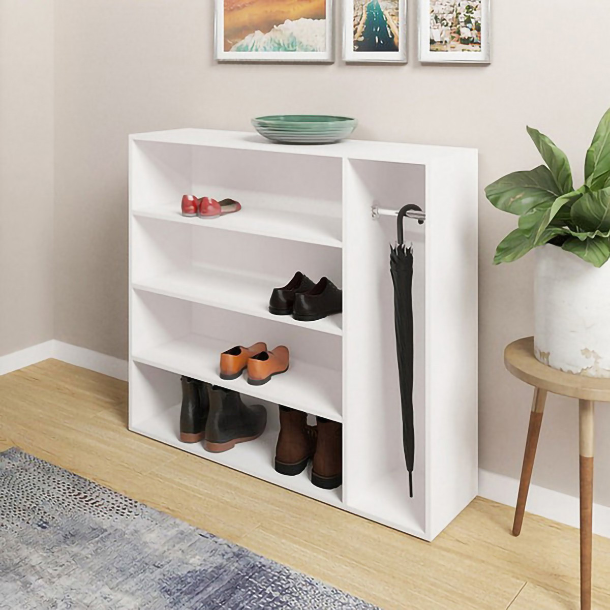 Полка-стеллаж для обуви в прихожую с зонтовницей (ID#1568963819), цена ...