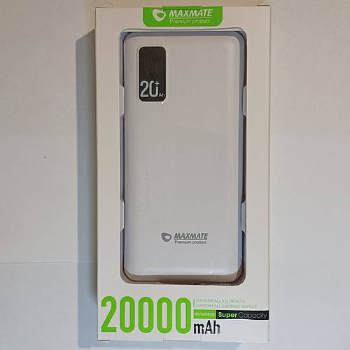 Повербанк Power Bank 20000mAh із швидкою зарядкою мобільна батарея ...