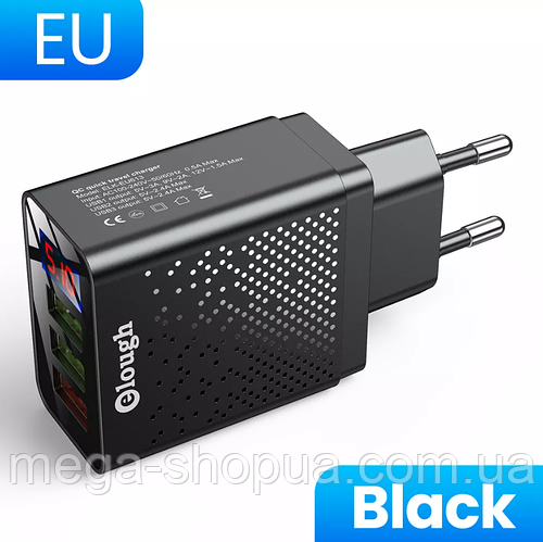Купить Сетевое зарядное устройство для быстрой зарядки 3port USB / LED ...