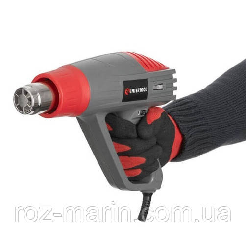 Фен технический 2000 Вт, 3 режима, 60-600 град., 300-500 л/мин INTERTOOL DT-2420, цена 719.20 ...