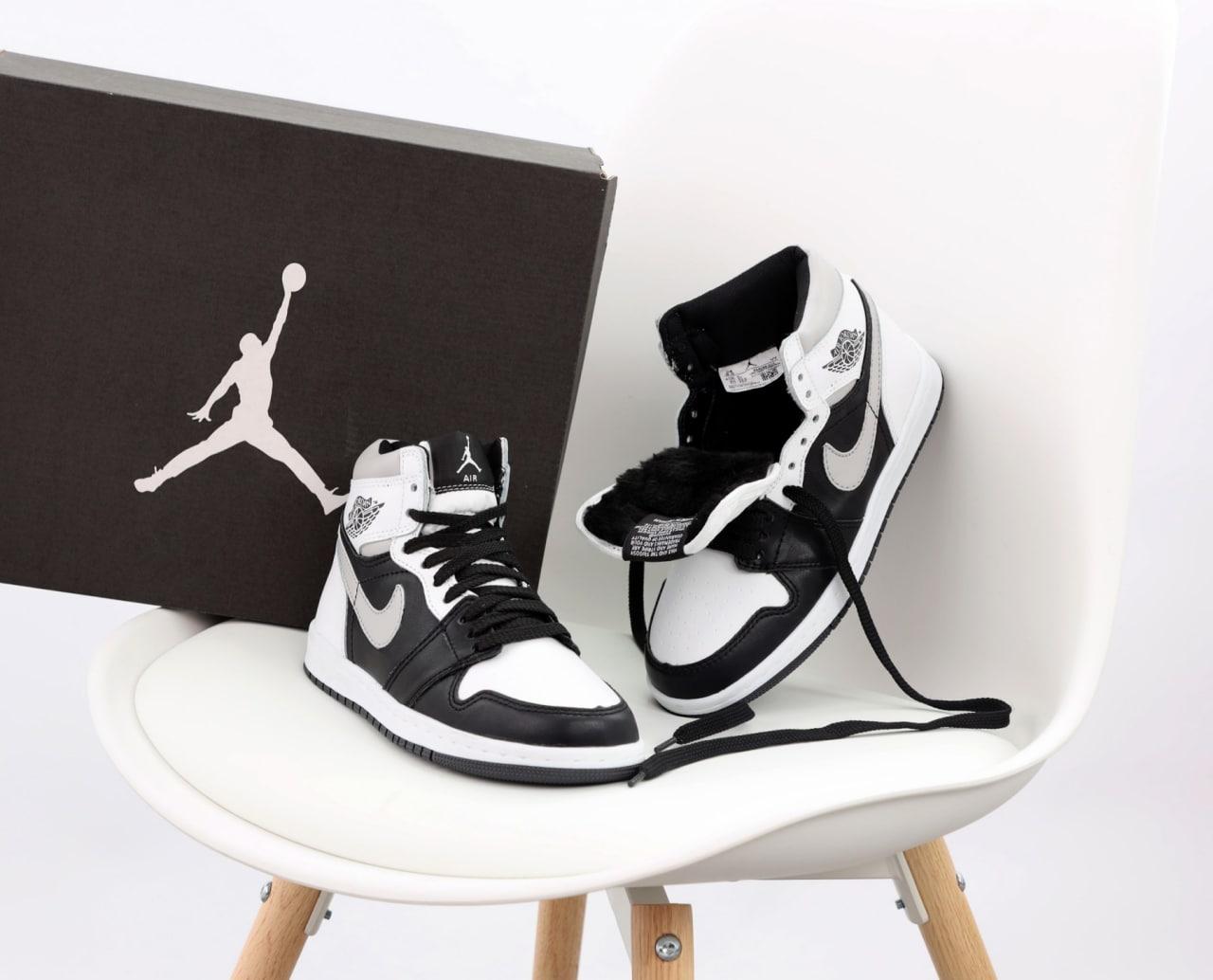 Мужские Зимние Кроссовки Nike Air Jordan, Черный, Белый, Найк Джордан ...