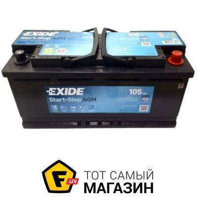 Автомобільний акумулятор Exide Agm 6Ст-105 Євро (Ek1050), ціна 14999 ...