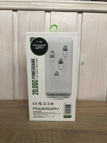 Повербанк Power Way TX23 на 20000 mAh powerbank для смартфона (power ...