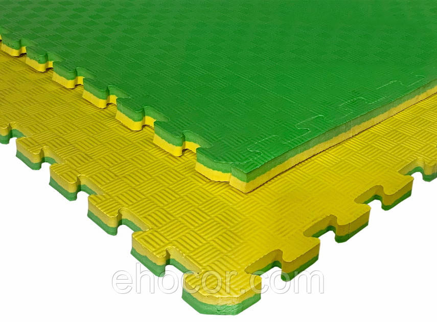 Мат-татами Ласточкин Хвост 1х1м 2см Желто-Зеленый — Купить Недорого на ...