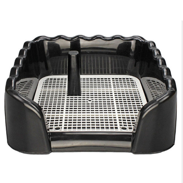 Туалет для Собак Під Пелюшку Глибокий Борт Із Решіткою Та Стовпчиком ...