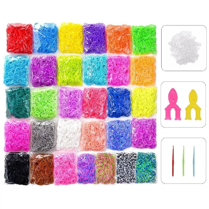 Набор Резинок для Плетения Браслетов 6800 Штук Loom Bands Set с ...