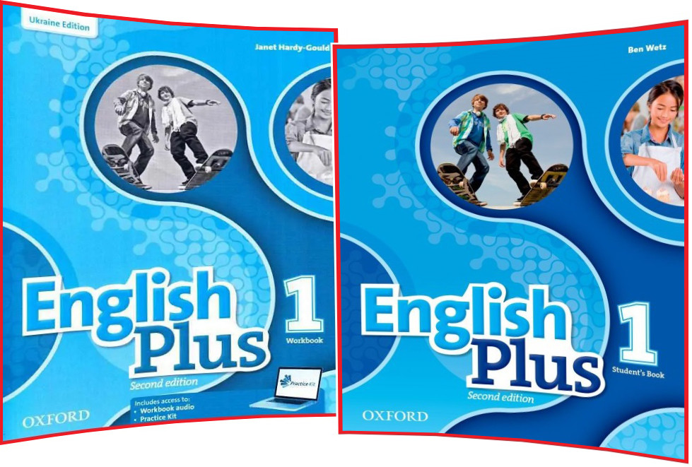 English Plus 1. Student's+Workbook. Комплект книг з англійської мови ...